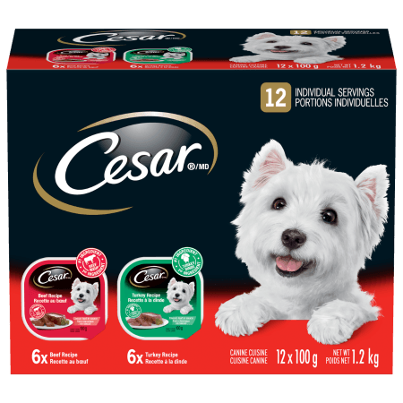 CESAR® Classic Loaf in Sauce: 6 Beef & 6 Turkey 12x100g | Our Products ...