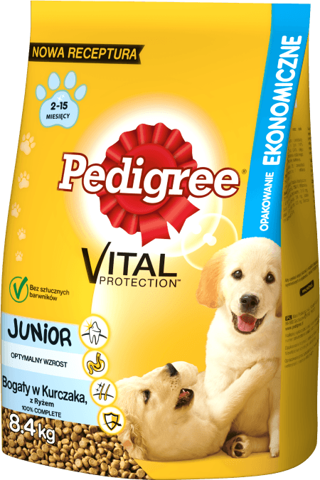 PEDIGREE® Vital Protection™ Junior Bogaty w Kurczaka, z Ryżem dla ... PEDIGREE® Vital Protection™ Junior Bogaty w Kurczaka, z Ryżem dla ...