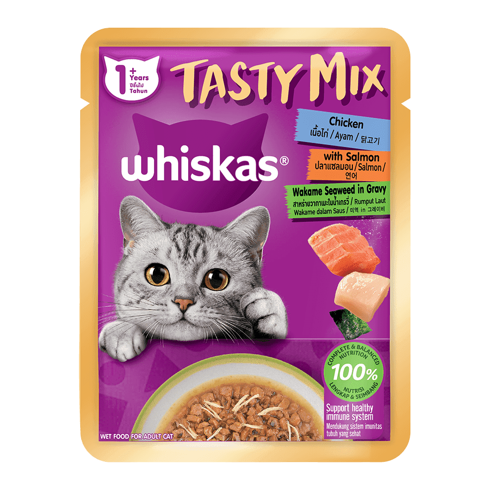 Whiskas Tasty Mix: Chicken and Salmon - Whiskas® Malaysia