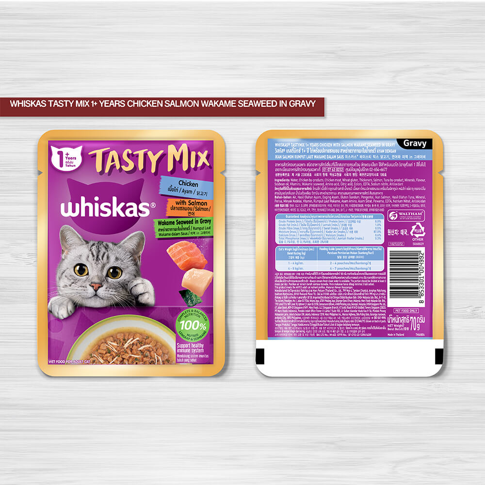 Whiskas Tasty Mix - Adult 1 Chicken Salmon-Whiskas® Phillipines